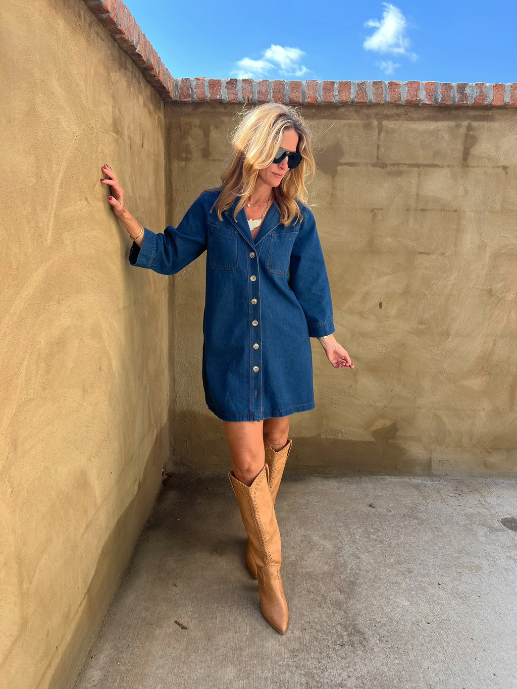 The Welma Denim Dress – Stella Ivy Boutique
